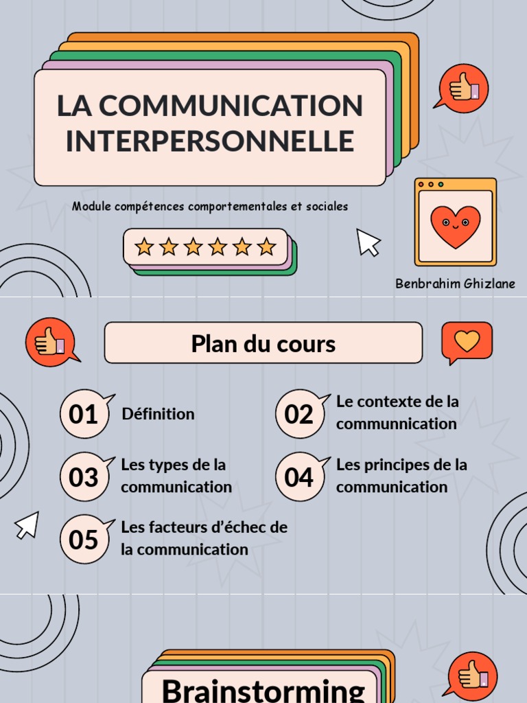Définition de la communication interpersonnelle | PDF | la communication | Rétroaction positive