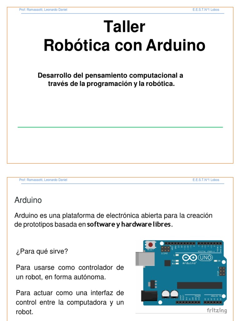 Introducción a Arduino y Robótica | PDF | Arduino | Ingenieria Eléctrica