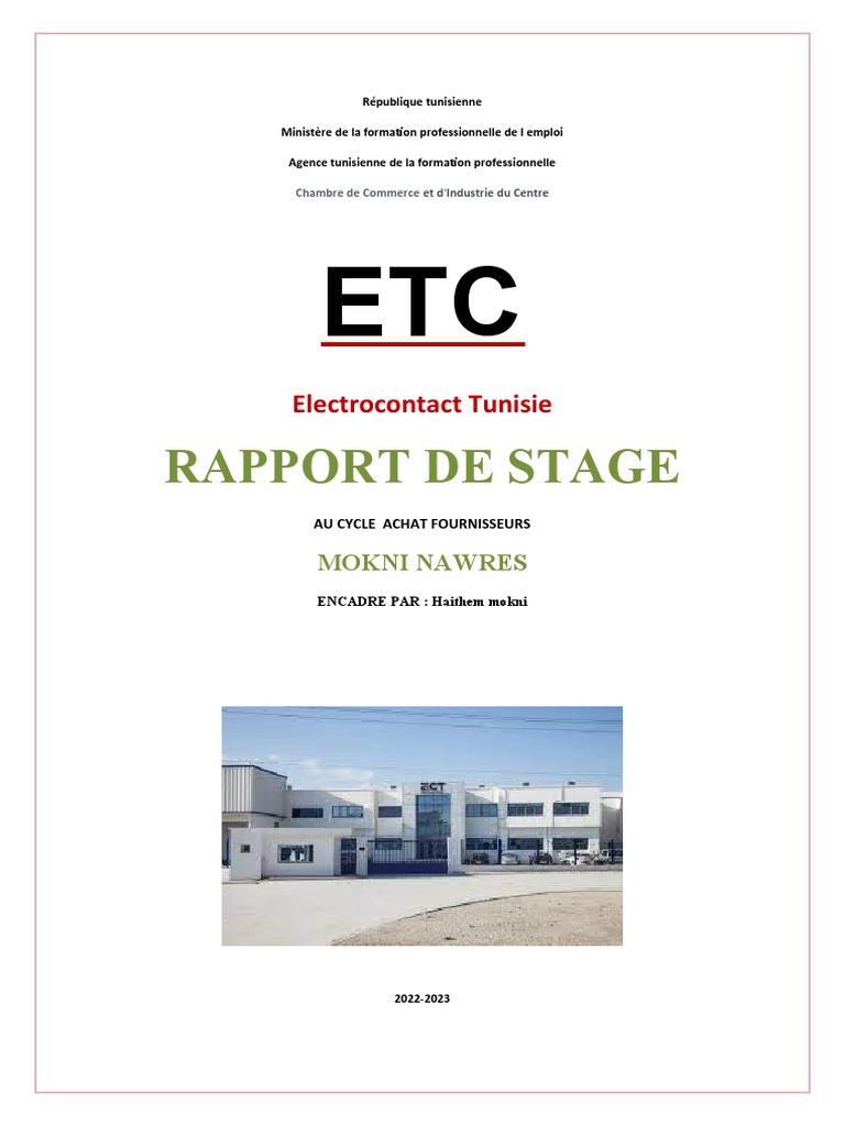 rapport de stage | PDF