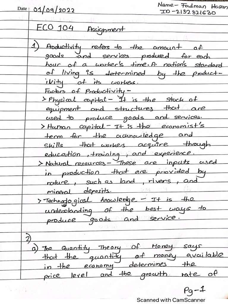 ECO104 Assignment | PDF