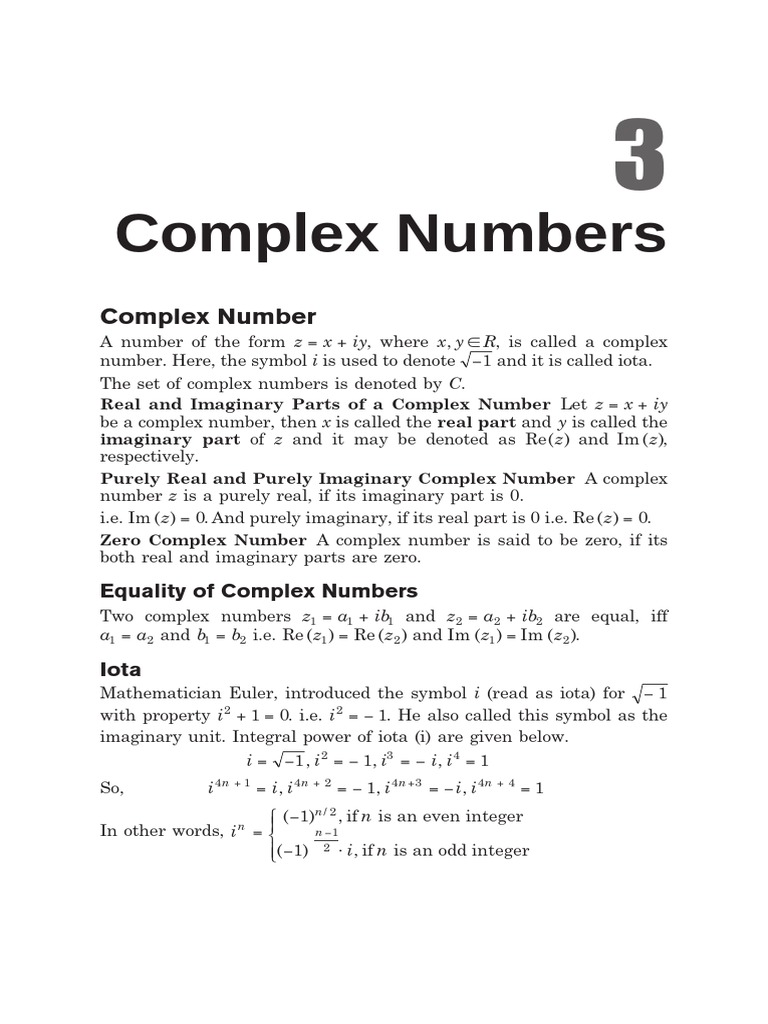 Complex Number Theory | PDF | Circle | Complex Number