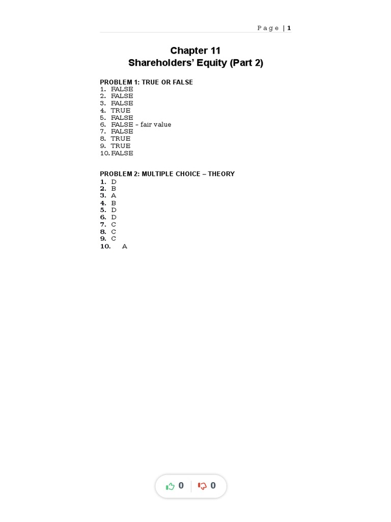Sol Man Chapter 11 She Part 2 2021 - Compress | PDF | Retained Earnings | Dividend