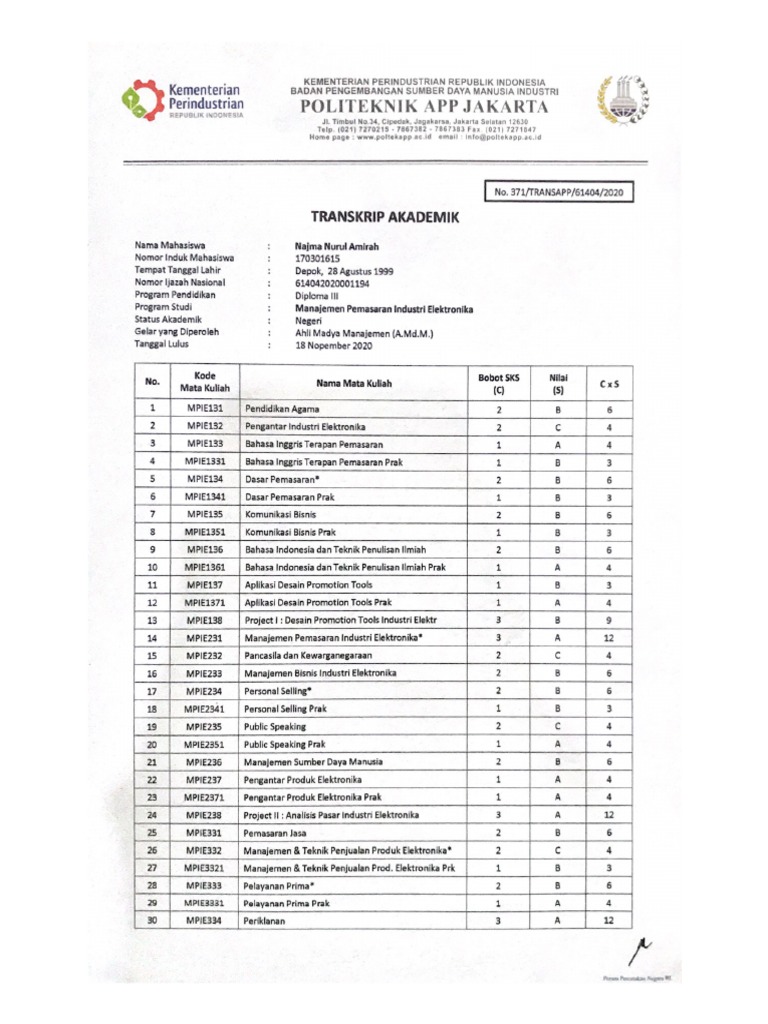 Politeknik App Jakarta PDF | PDF