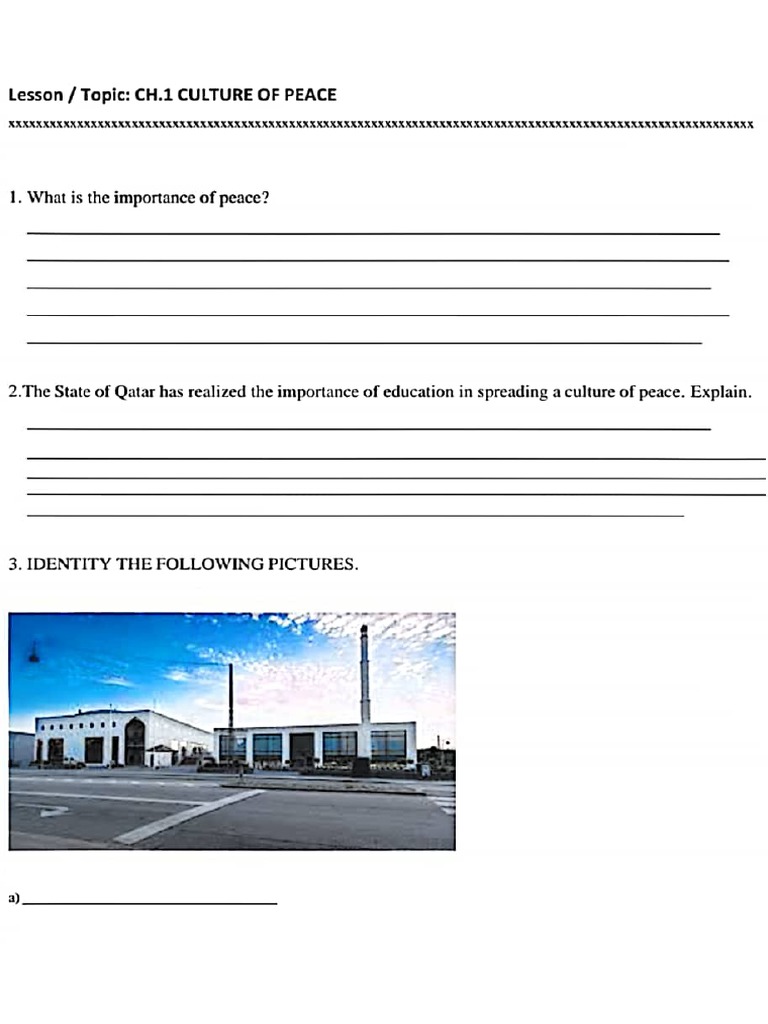 Qatar History worksheets class 9 | PDF