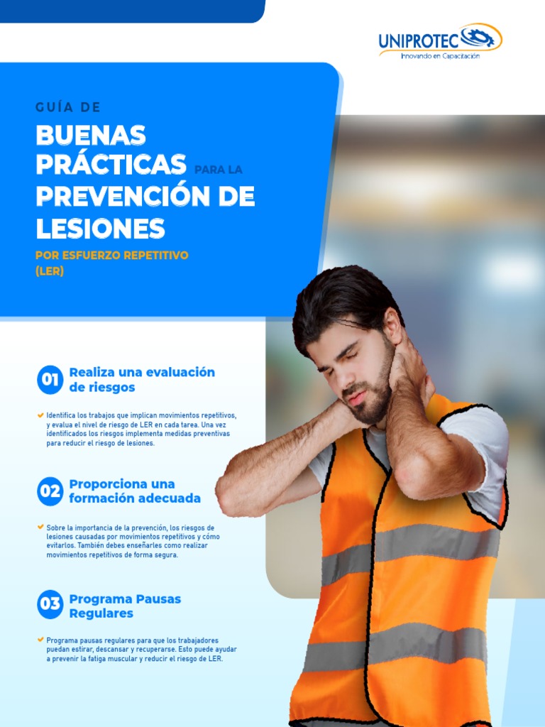Guía de Buenas Practicas para La Prevención de Lesiones Por Esfuerzo Repetitivo (LER) PDF | PDF ...