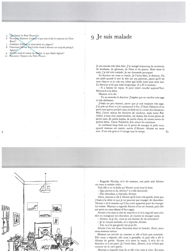 Le Petit Nicolas - Je Suis Malade | PDF