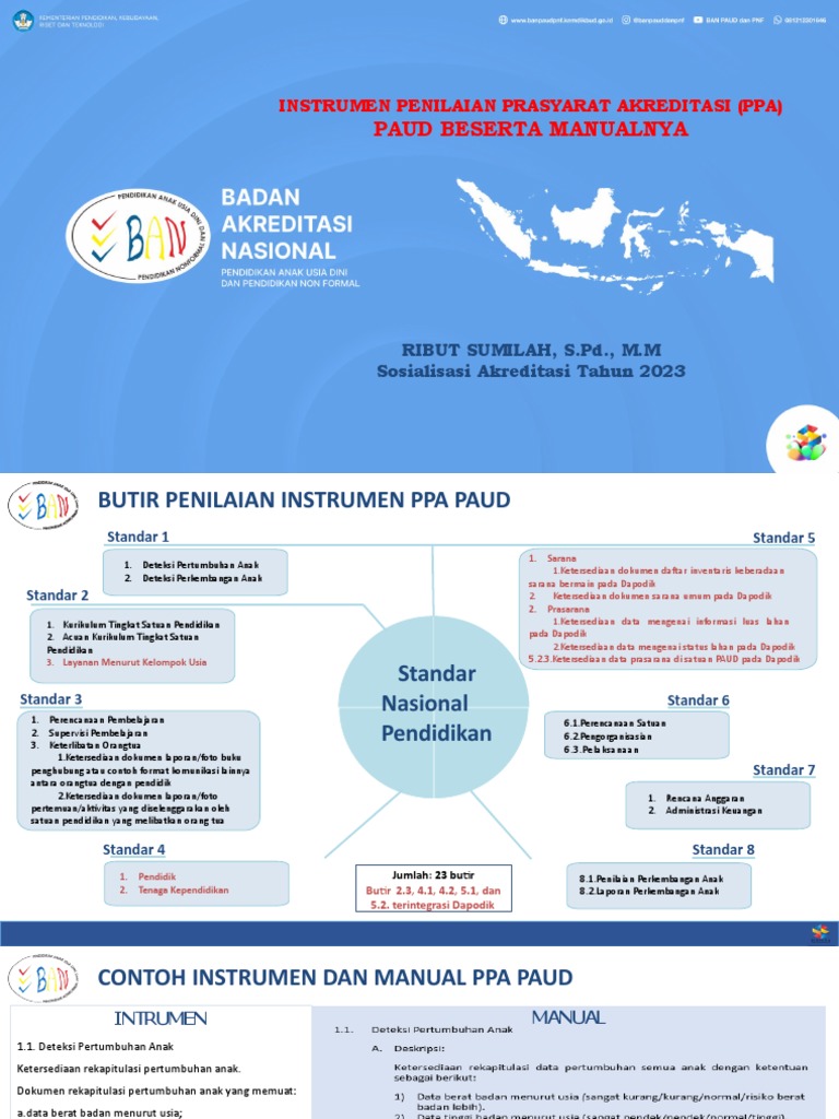 Instrumen Akreditasi PAUD | PDF | Karier & Perkembangan | Sains & Matematika