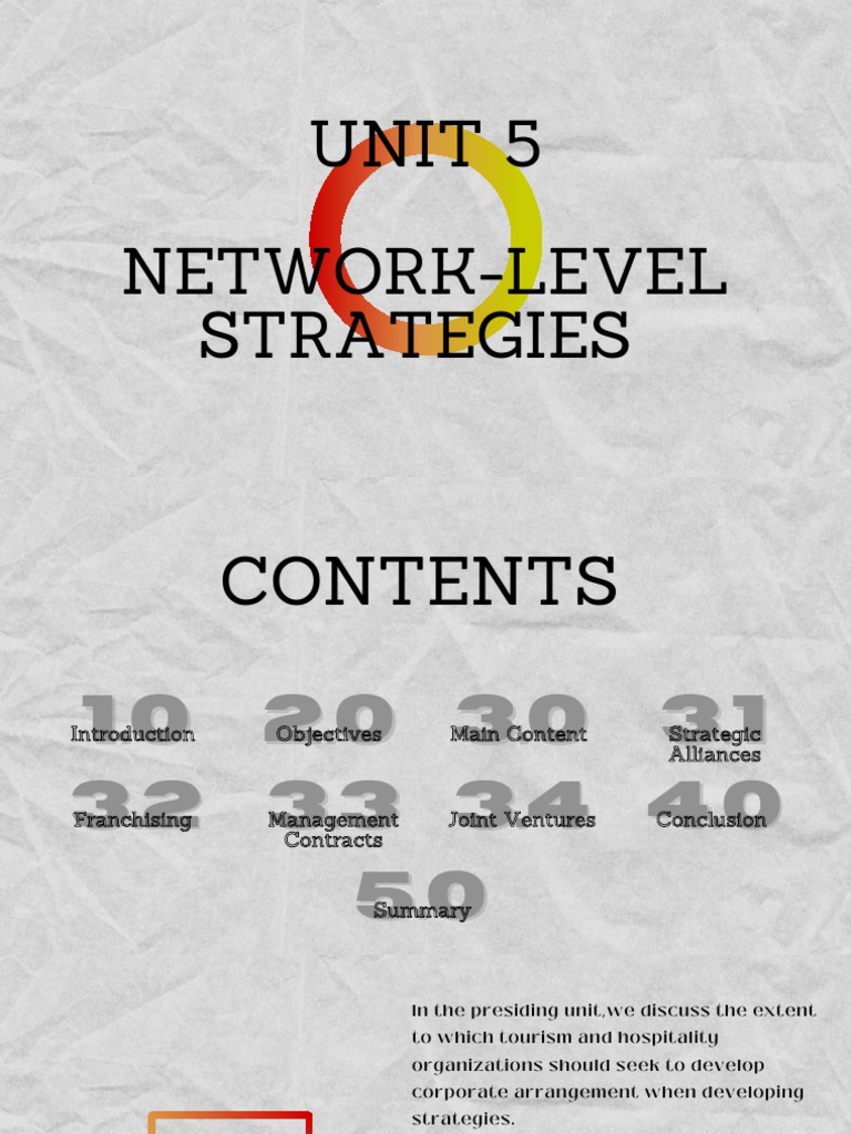 Group10 - Network Level Strategies | PDF | Franchising | Business