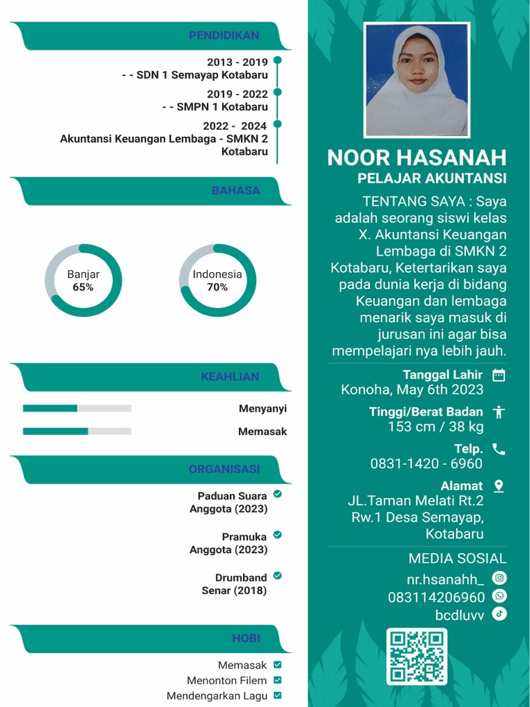 CV Noor Hasanah 10AKL PDF | PDF