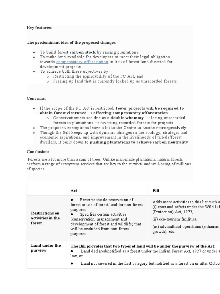 Key Features | PDF | Forests | Sustainable Development