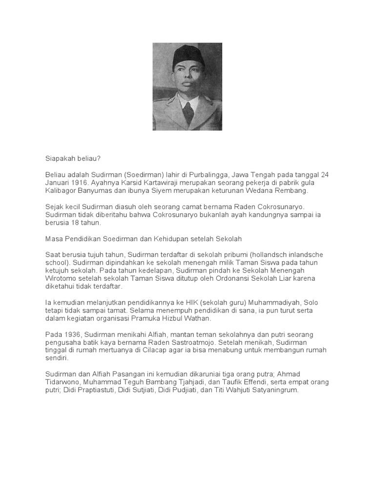 Sudirman | PDF | Perjalanan