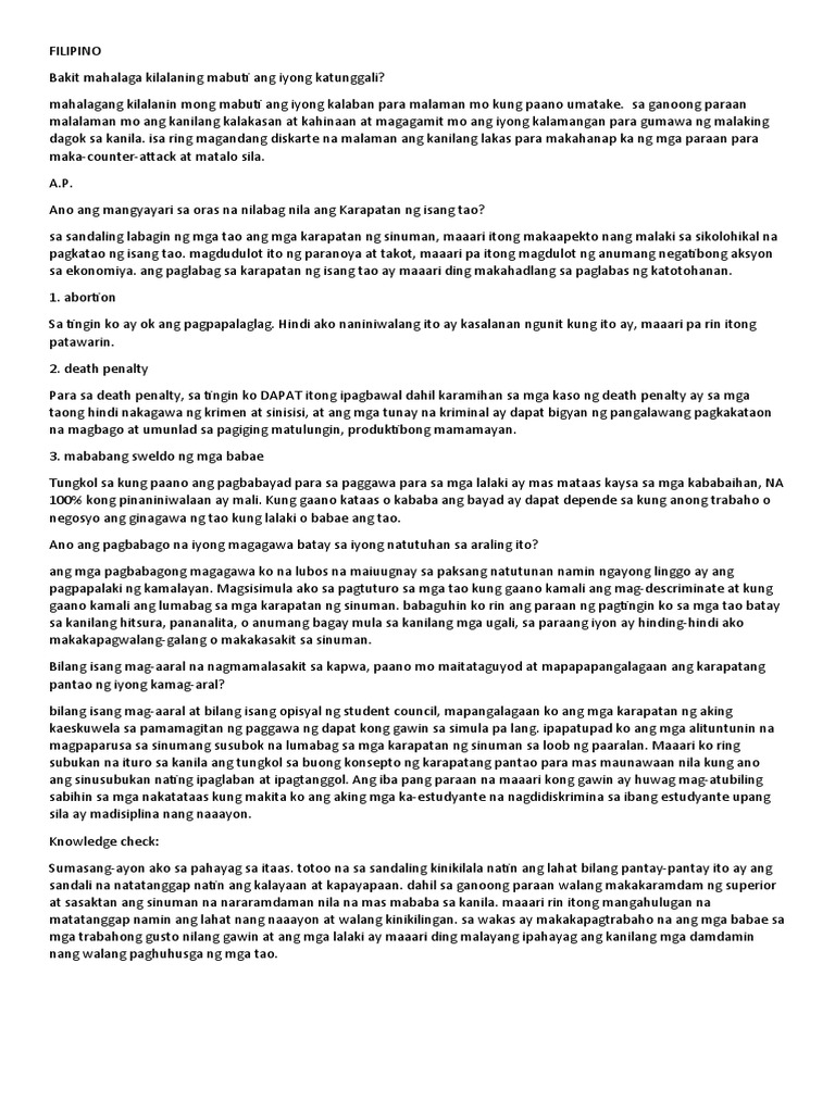 FILIPINO | PDF
