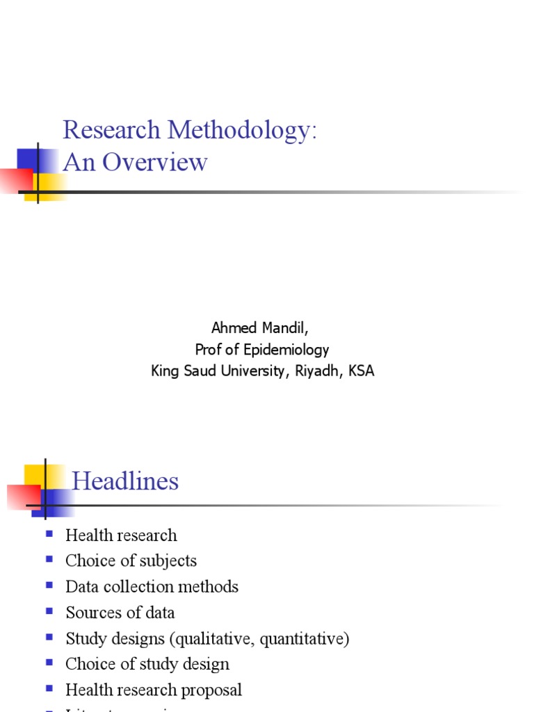 1 - KSU Research Methodology Overview (A Mandil, Oct 2009) | PDF ...