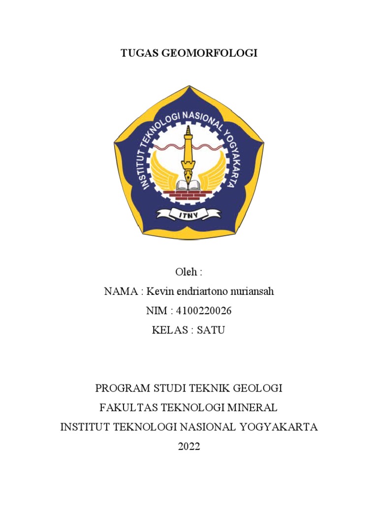 Tugas Geomorfologi Konsep Dasar Bentang Alam | PDF