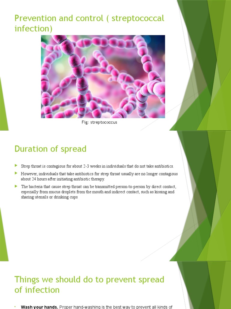 Prevention and Control (Streptococcal Infection) | PDF | Infection ...