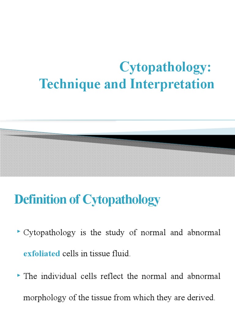 An Overview of Cytopathology Techniques and the Diagnostic Criteria ...