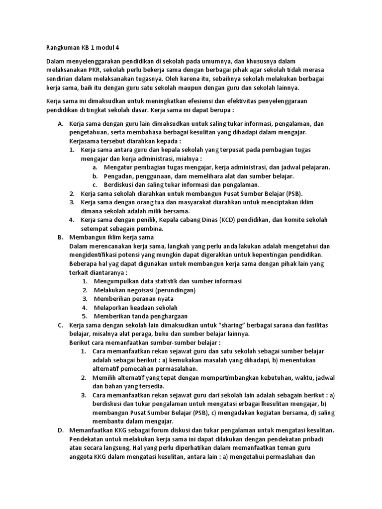 Rang KB 1 Modul 4 PKR | PDF | Kesehatan Holistik