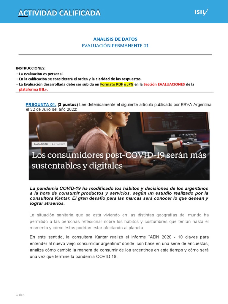 EP01 - ANALISIS DE DATOS - 1. Resolucion | PDF