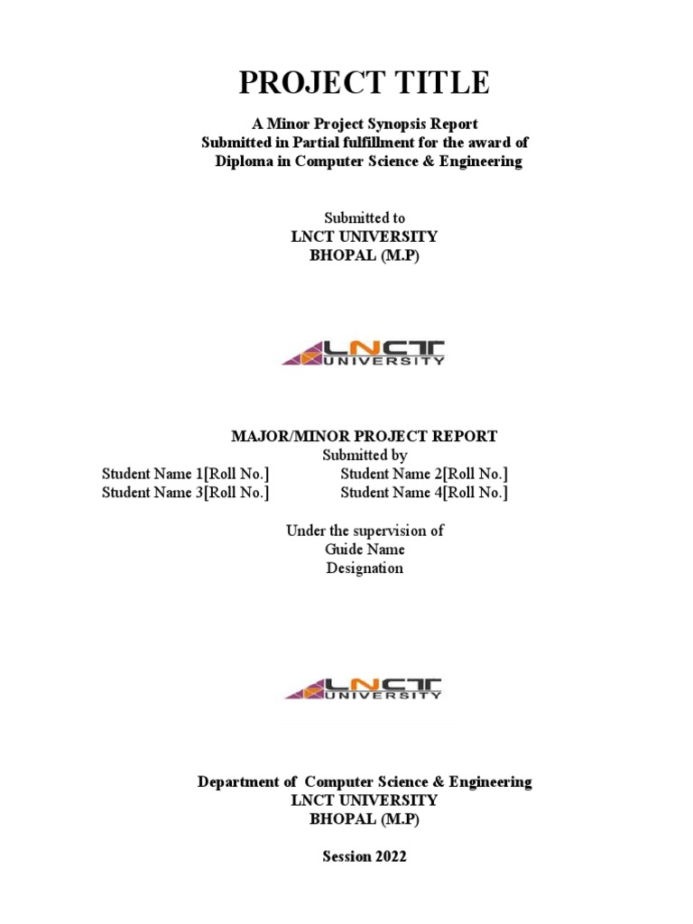 Major Project Format | PDF | Computing | Computer Science