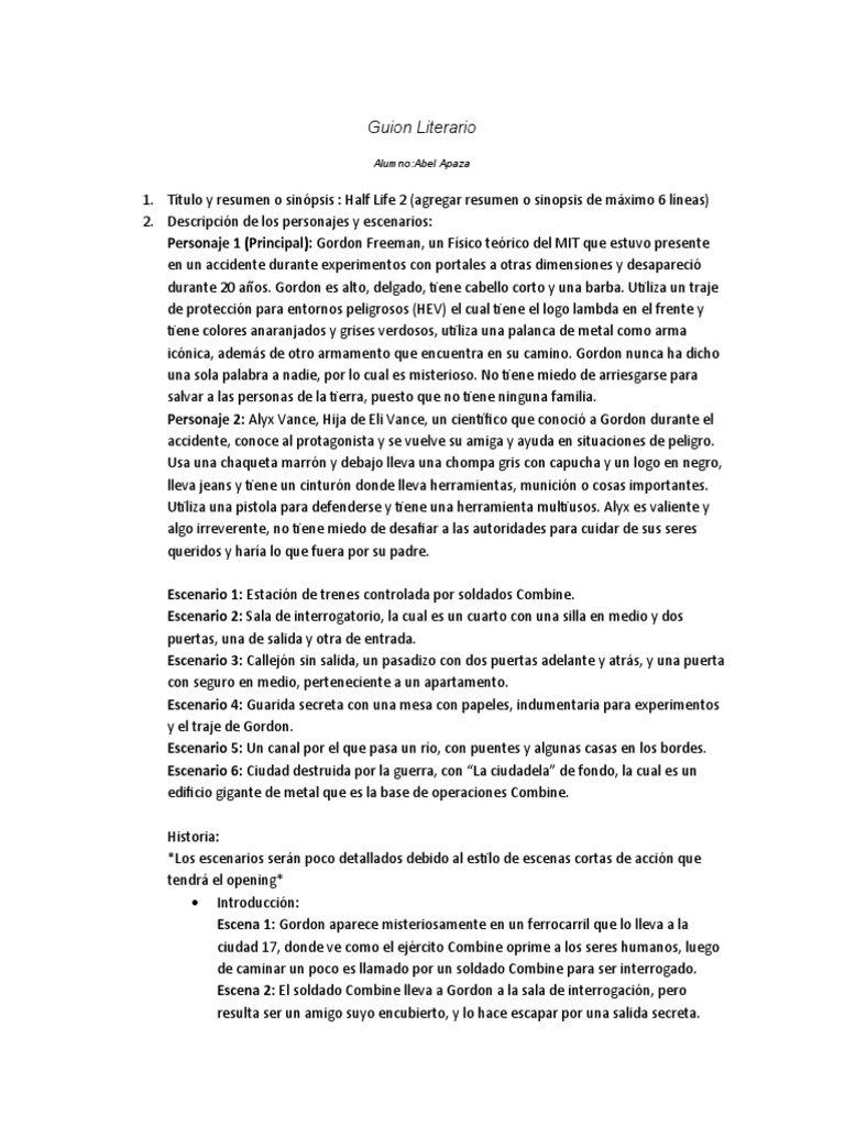 Guion Literario-Referencia | PDF