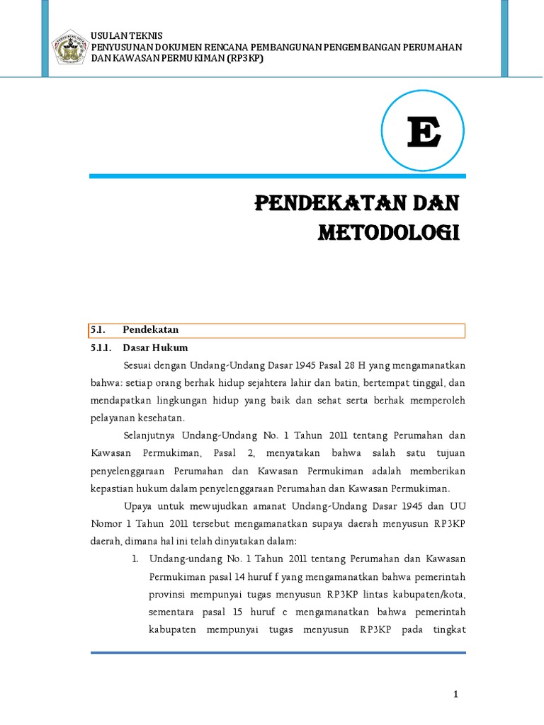RP3KP: Rencana Pembangunan Permukiman | PDF
