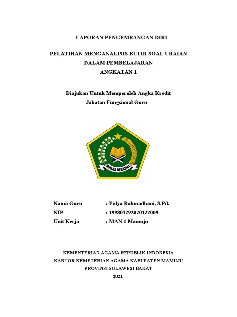 Laporan Pengembangan Diri | PDF