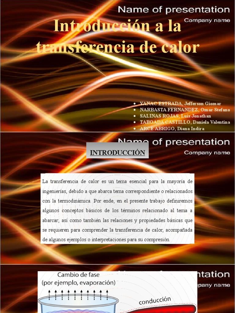 Introducción A La Transferencia de Calor | PDF | Calor | Conductividad térmica