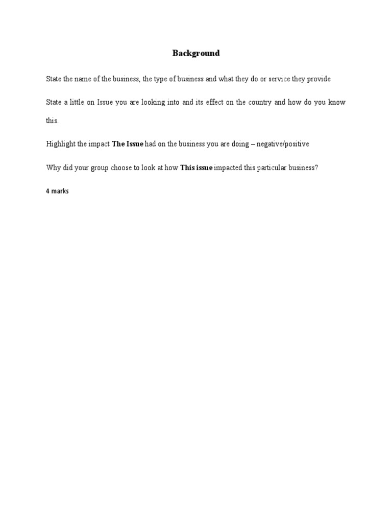 Sample Background POA SBA.doc | PDF