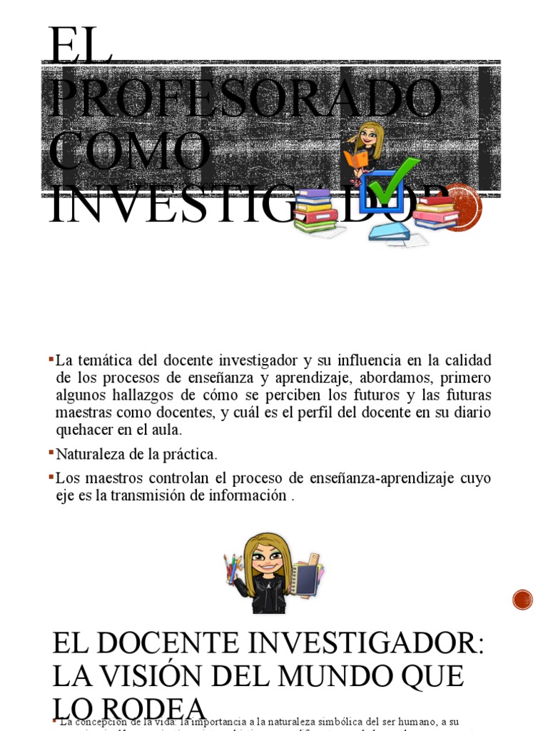 El Profesorado Como Investigador Pdf