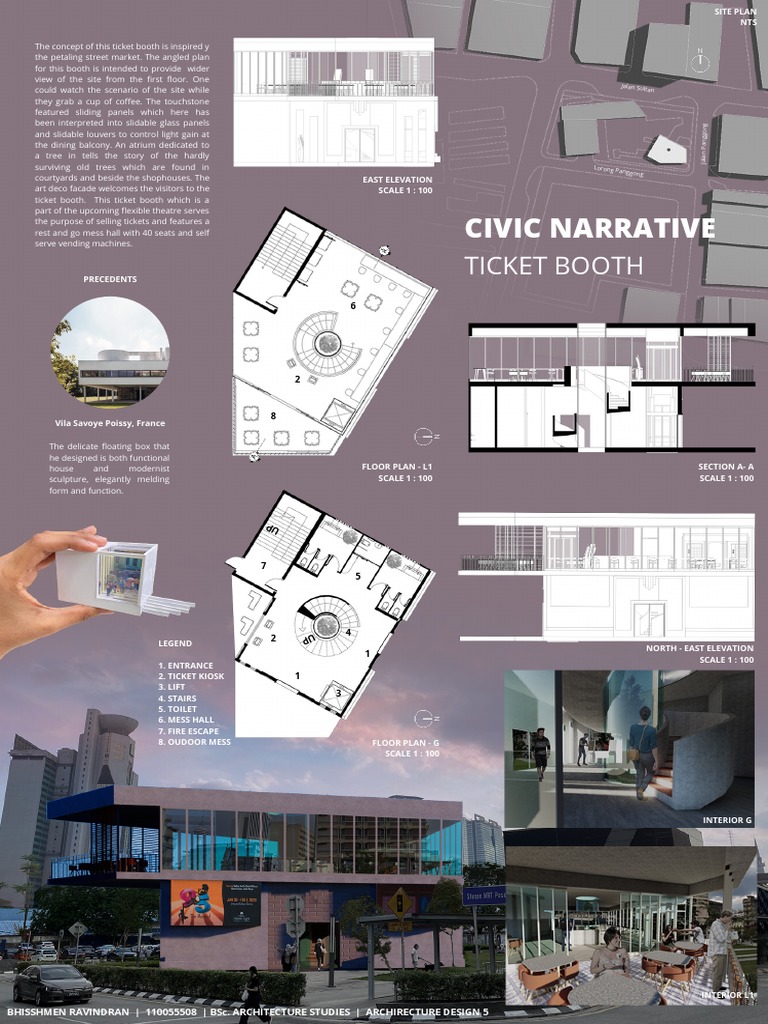 A3 Ticket Booth PDF | PDF | Buildings And Structures | Architectural Design