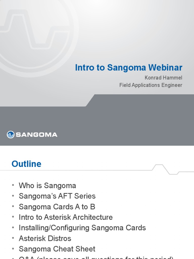 Intro To Sangoma Webinar | PDF | Computer Networking | Electrical ...