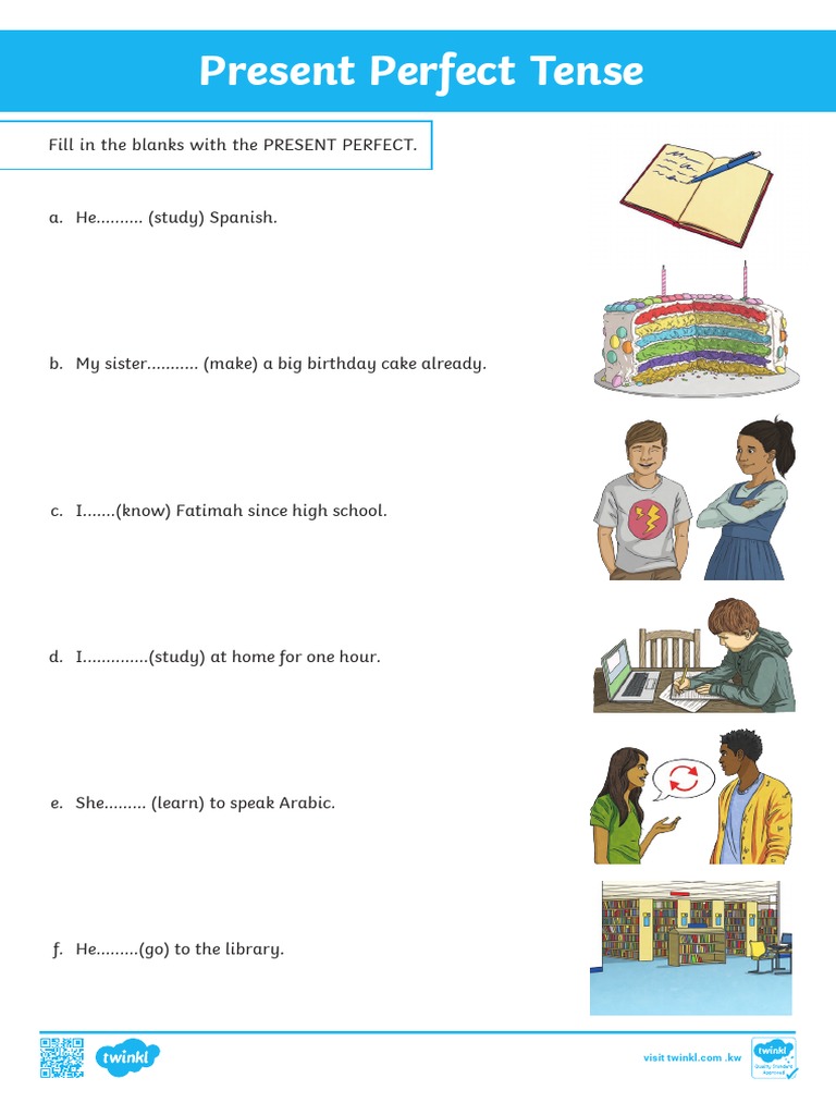 Present Perfect Practice Worksheet | PDF | Poetry