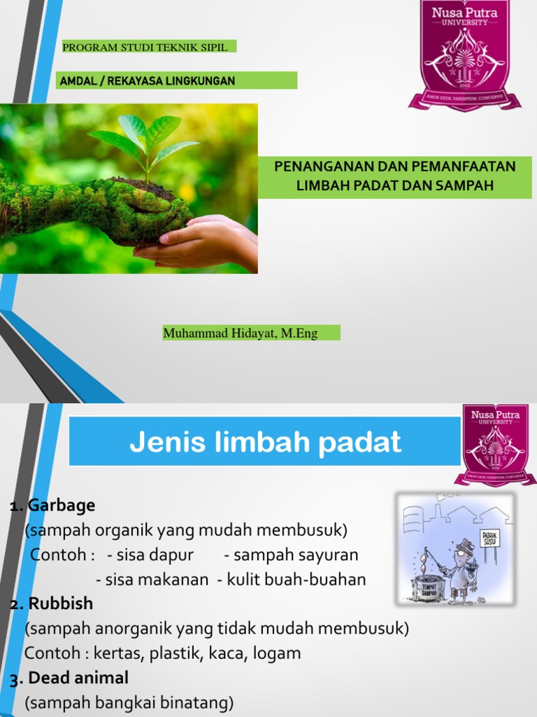 9 Penanganan Dan Pemanfaatan Limbah Padat & Sampah | PDF