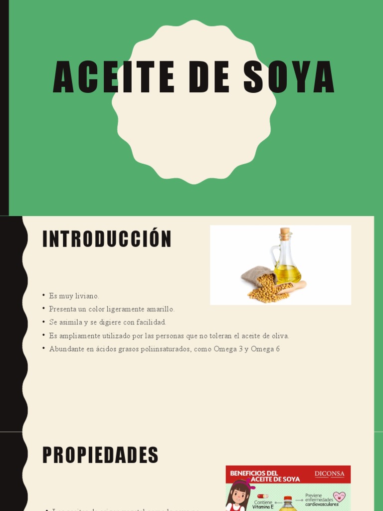 Aceite de Soya | PDF | Ácido graso | Ácido Graso Omega 3