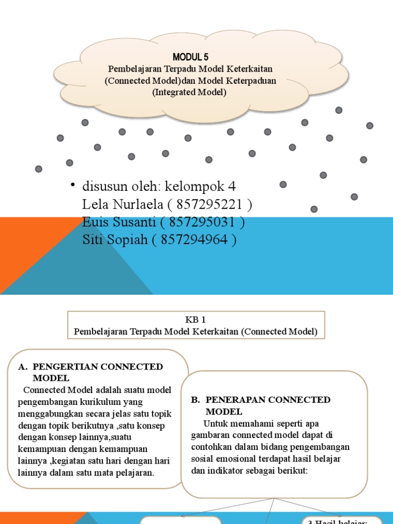 Tugas Kelompok 4 Modul 5 Pembelajaran Terpadu Model Keterkaitan | PDF