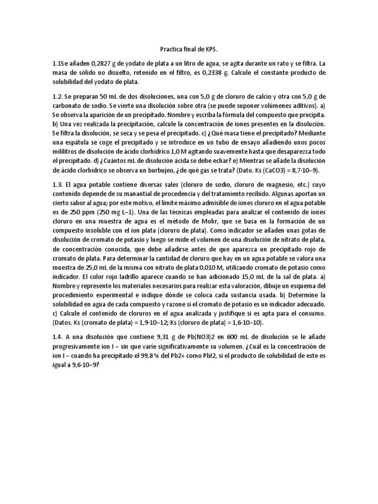 Practica de KPS PDF | PDF