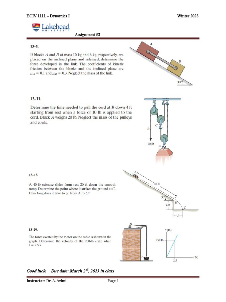 An Analysis of Newton's Laws of Motion Through the Study of Particle Dynamics in One Dimension | PDF