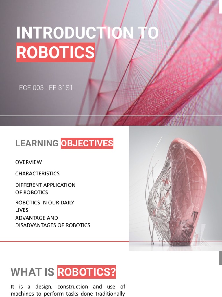Robotics Introduction | PDF | Robotics | Robot Robotics Introduction | PDF | Robotics | Robot