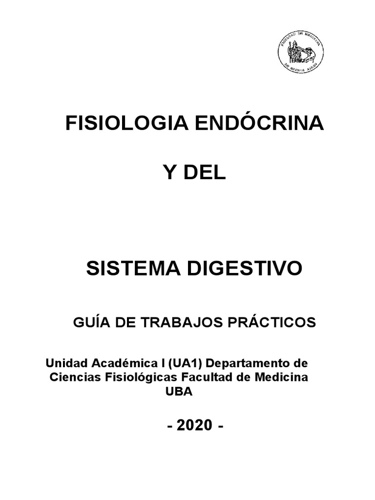 Guia TP Endocrino Resuelta UBA | PDF | Wellness