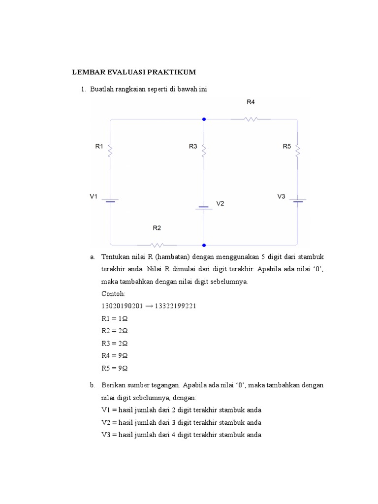 Lembar Evaluasi Praktikum - Ed - Modul 5 | PDF