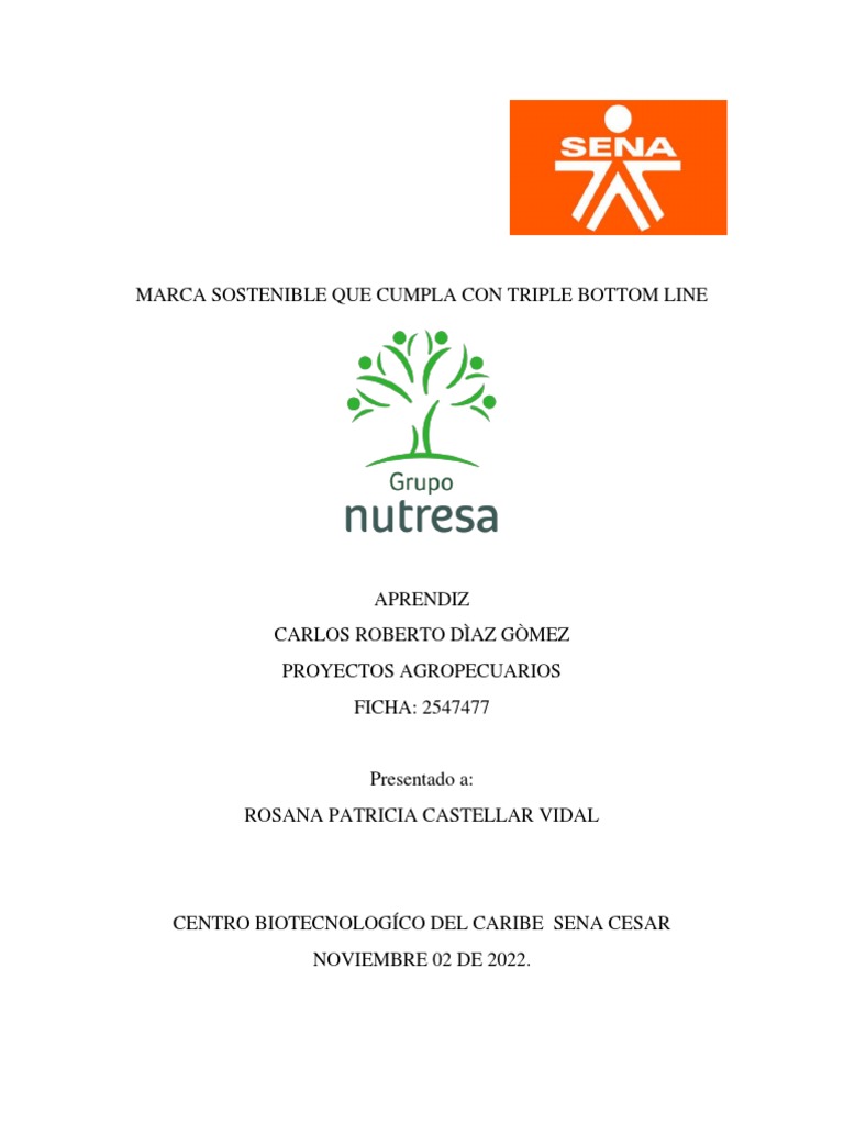 Evidencia Triple Botton Line | PDF | Sustentabilidad | Entorno natural