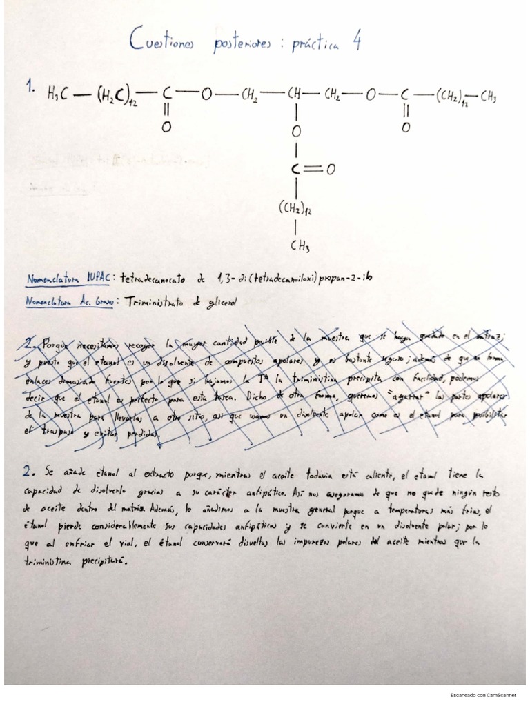 UV Biotecnología: Cuestiones Post de Química (1o) | PDF