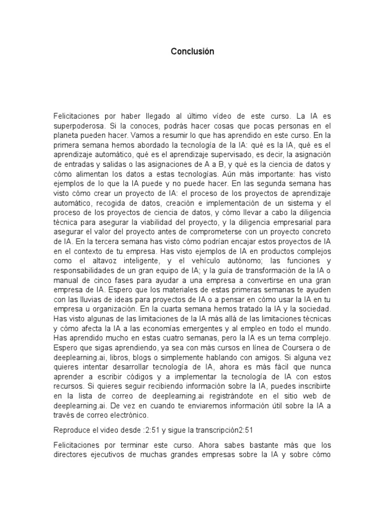 Conclusión | PDF | Negocios | Informática