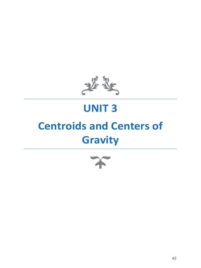 Engineering Mechanics R20 - Unit-3 (Mech) PDF | PDF | Area | Triangle