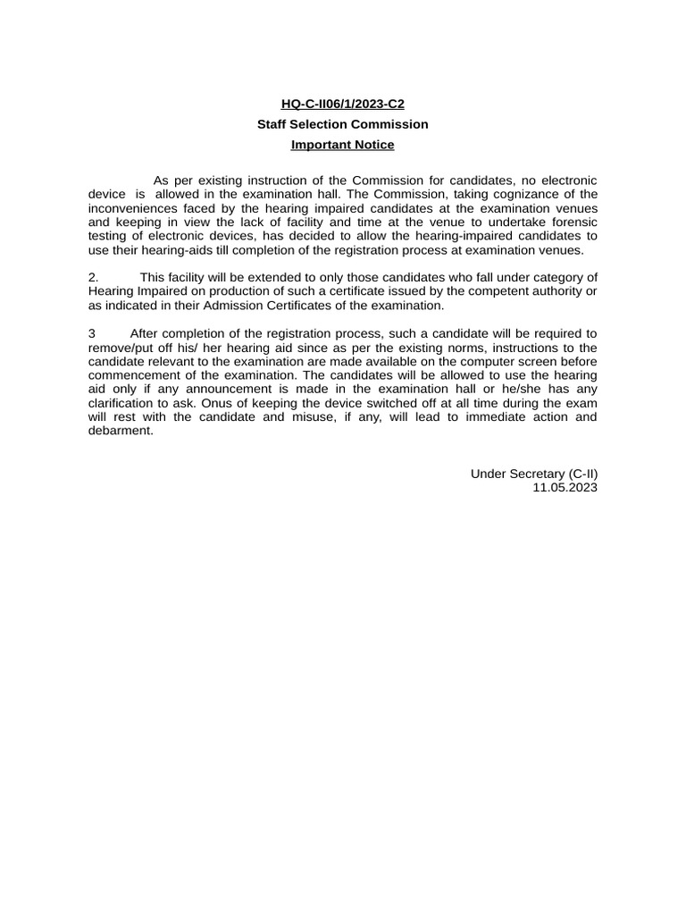 Important Notice 11052023 | PDF