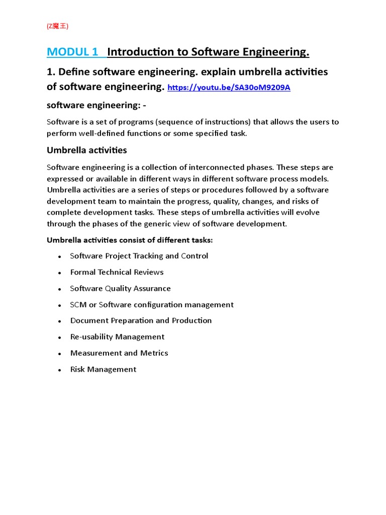 SEPM Module 1 & 2 | PDF