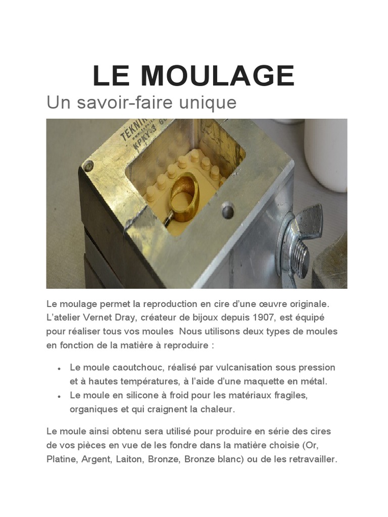 LE MOULAGE | PDF