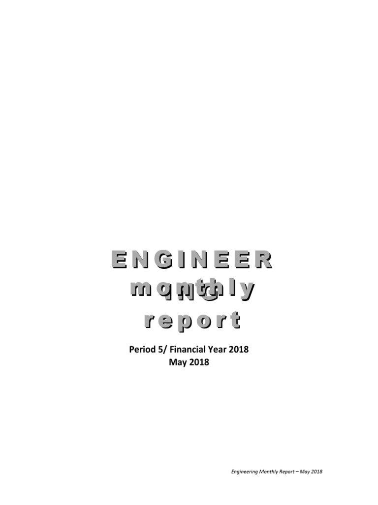 Format Monthly Report (003) Engg | PDF | Kitchen | Building Engineering