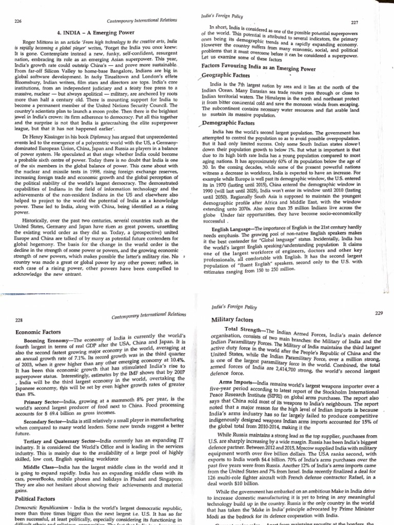 India - An Emerging Power PDF | PDF | Asia | China