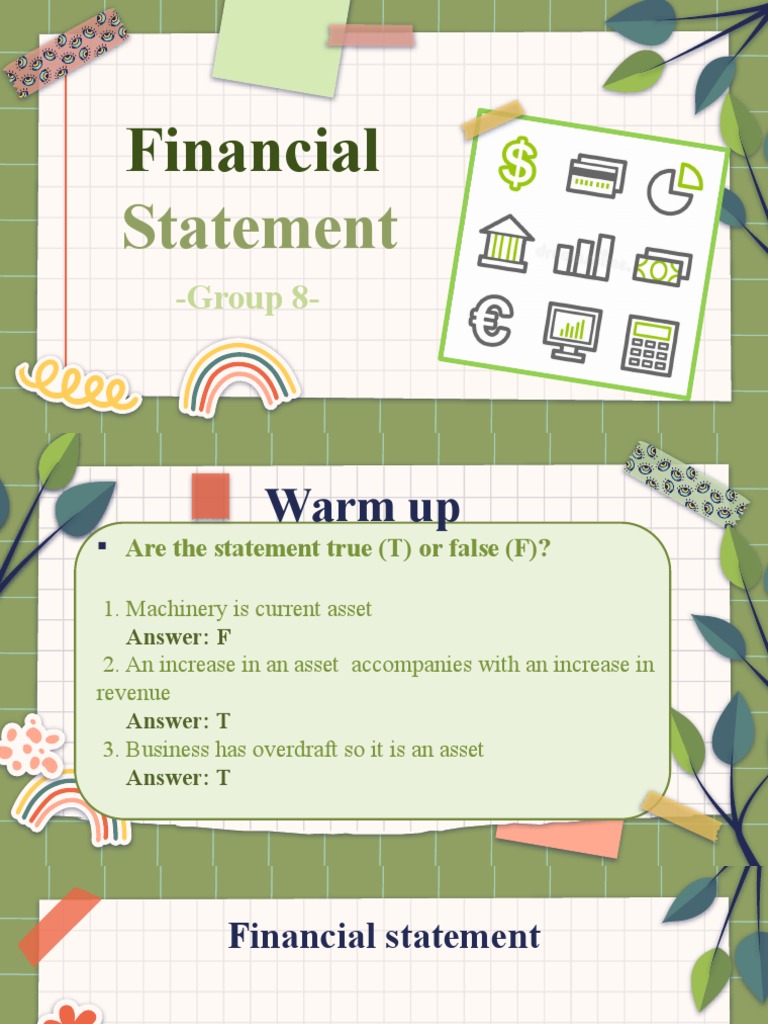 Finacial Statement | PDF | Balance Sheet | Income Statement